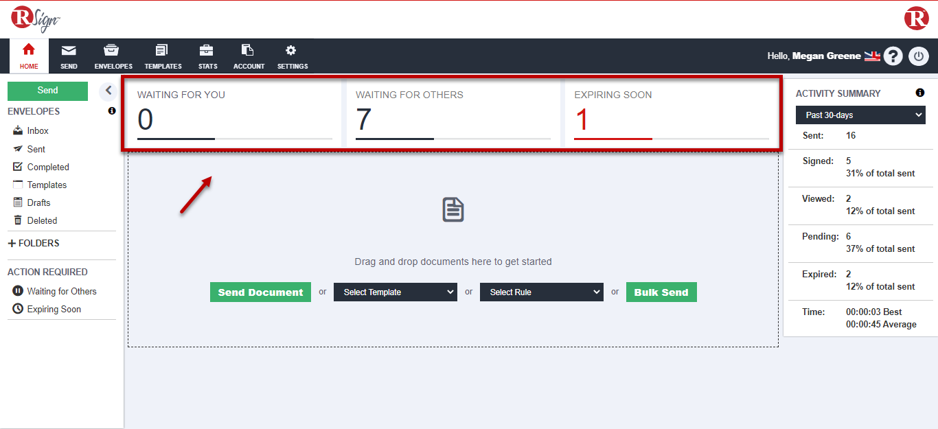 RSign Home page – RPost Help Center