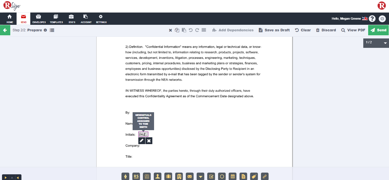 Fillable Control Fields Customer Support