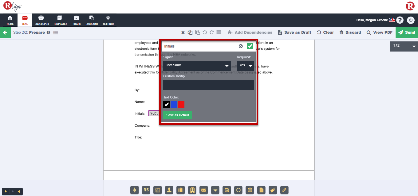 Fillable control fields – Customer Support