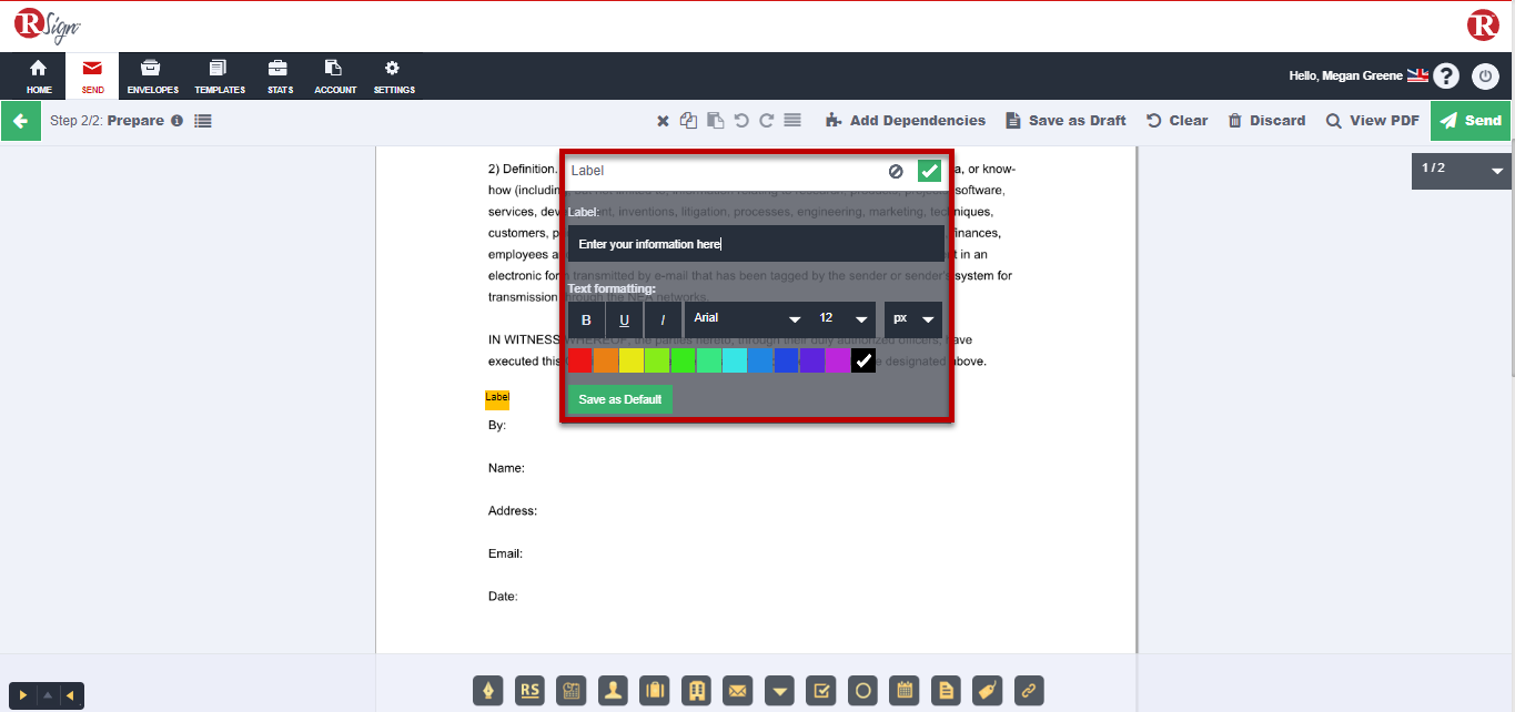 Fillable control fields – Customer Support