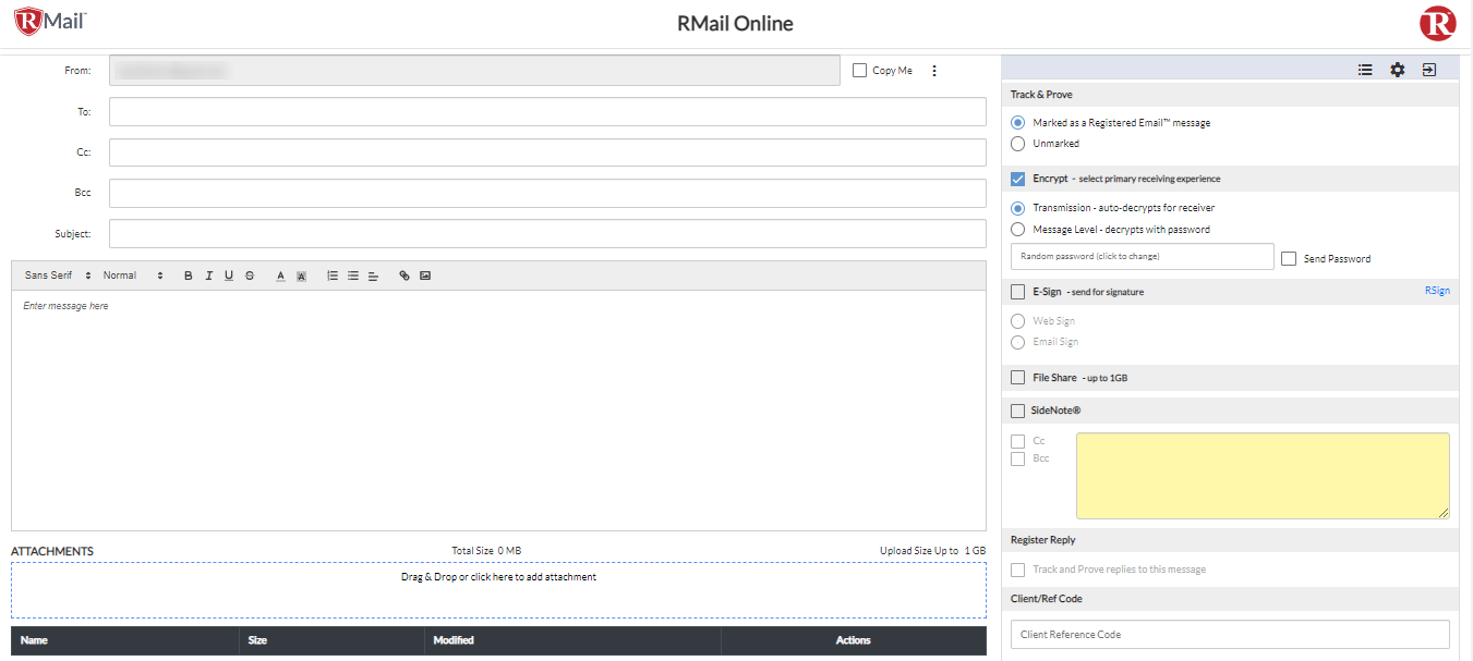 Registering and activating your RMail user – Customer Support