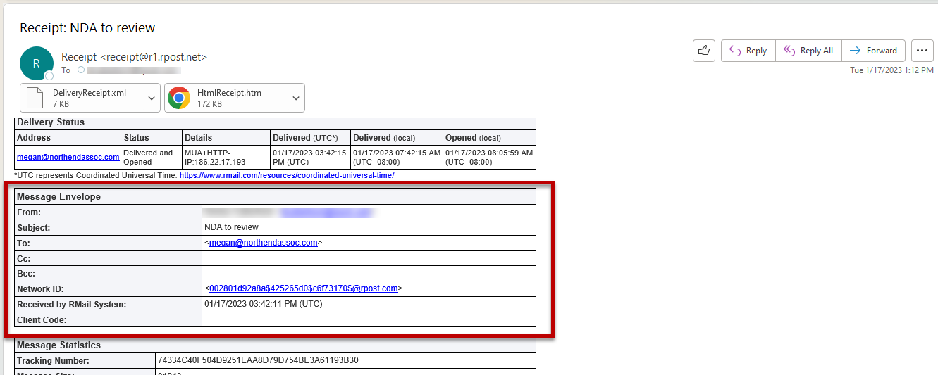 Registered Receipt – RPost Help Center