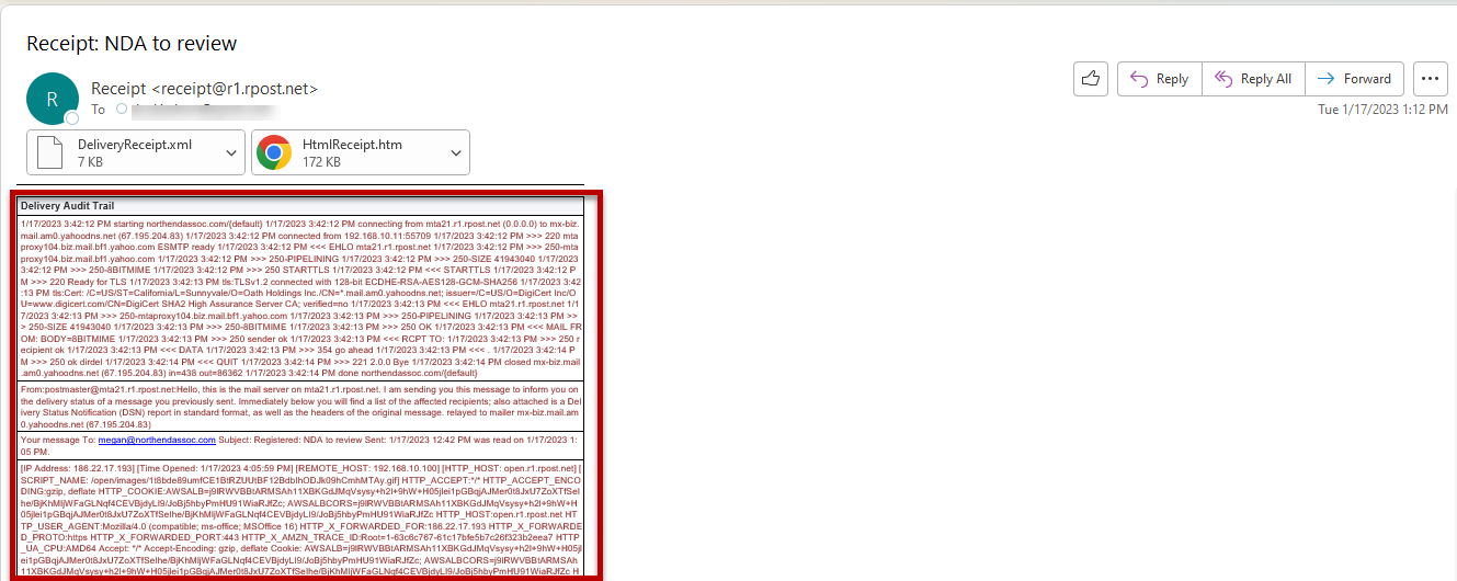 Registered Receipt – RPost Help Center