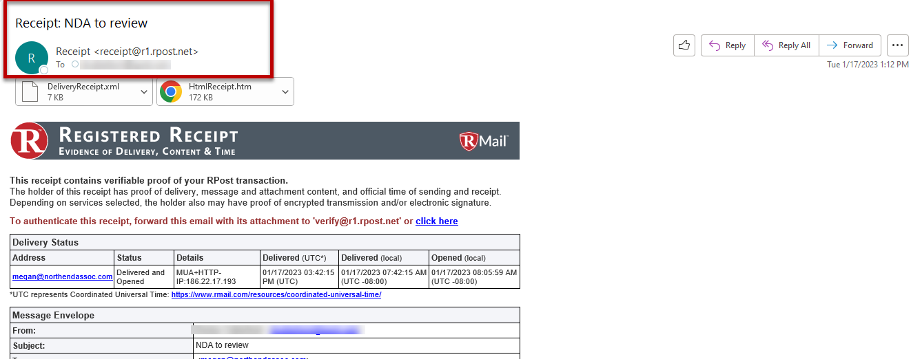Registered Receipt – RPost Help Center