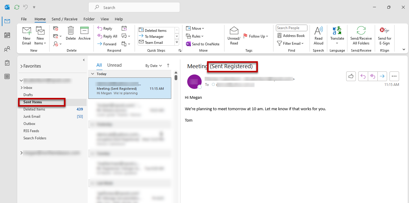 The Send Registered button – RPost Help Center