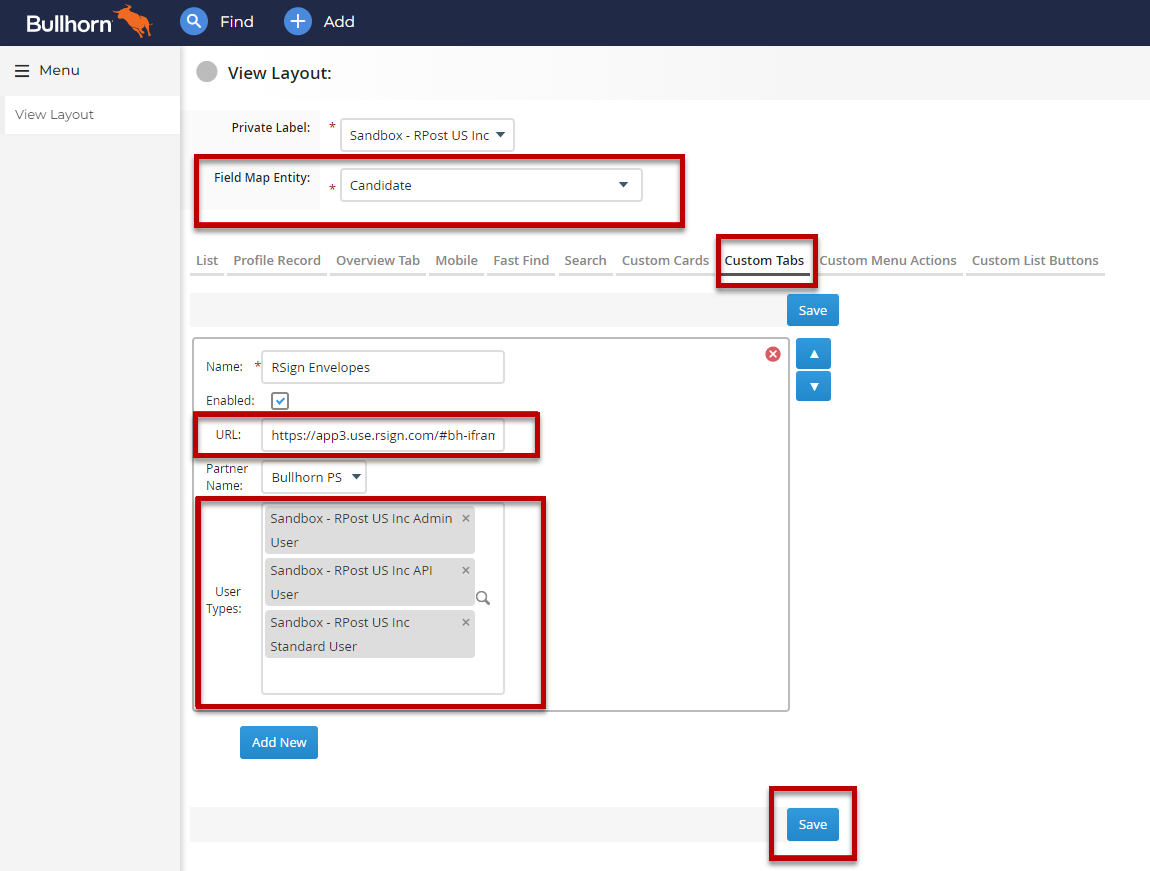 RSign - Bullhorn: Setup guide – RPost Help Center