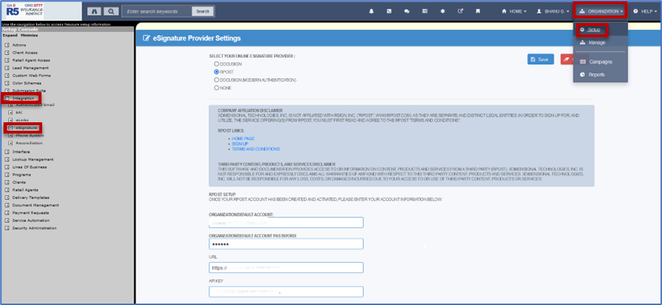 RSign - Nexsure: Setup guide – RPost Help Center