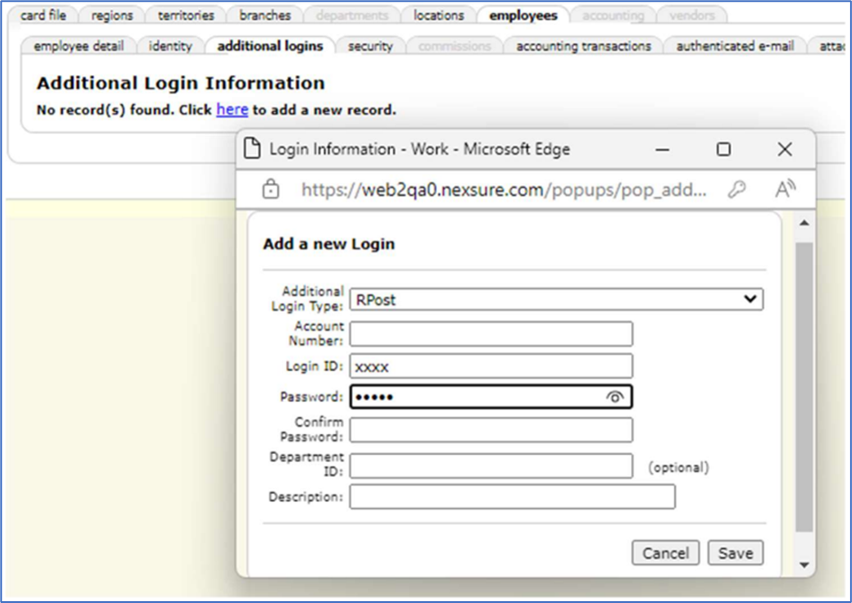 RSign - Nexsure: Setup guide – RPost Help Center
