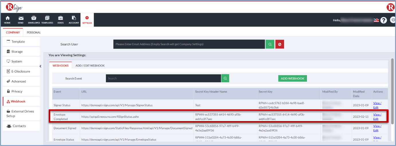 RSign - Nexsure: Setup guide – RPost Help Center