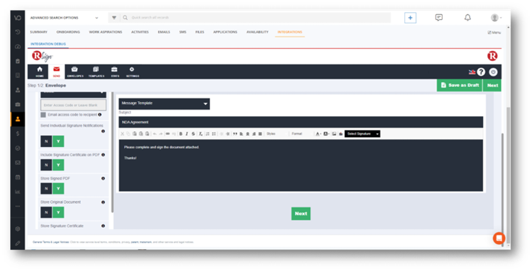 RSign® service for Vincere - User Guide – RPost Help Center