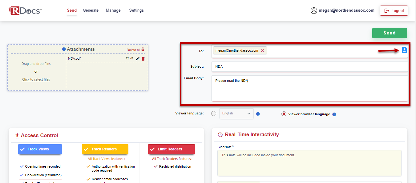 Generating and sending an RPD – RPost Help Center